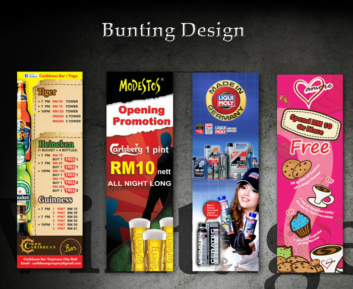 Bunting Design Graphic Design Sample Design Petaling Jaya, PJ, Seri ...