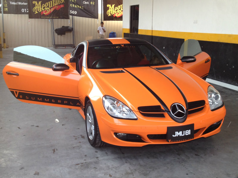 Mercedes SLK 55 AMG Gets Carlsson Interior with Orange and Carbon Trim ...