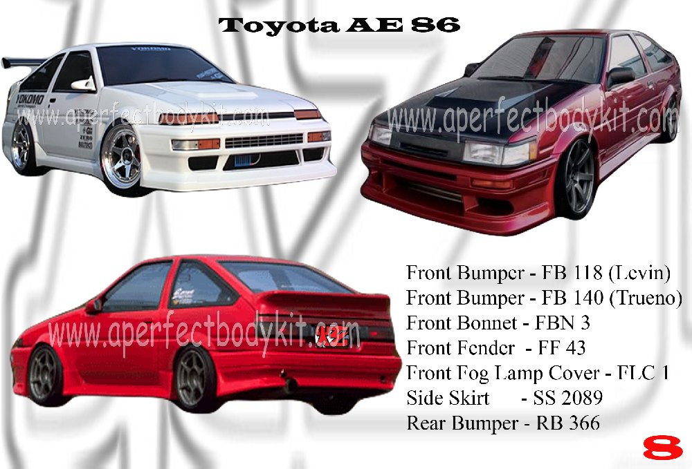 Toyota AE 86 Bodykit ★ Toyota AE 86 JB Johor Bahru Malaysia Customized ...