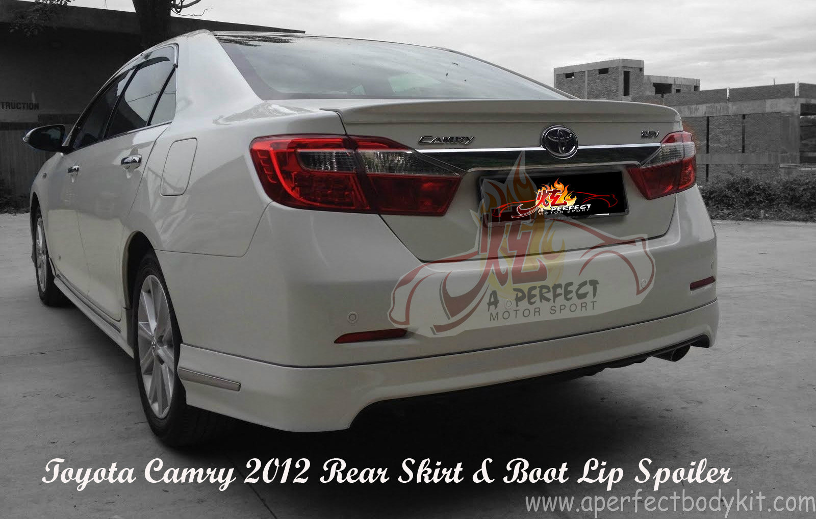 Toyota Camry 2012 Rear Skirt & Boot Lip Spoiler ★ Toyota Camry 2012 JB ...