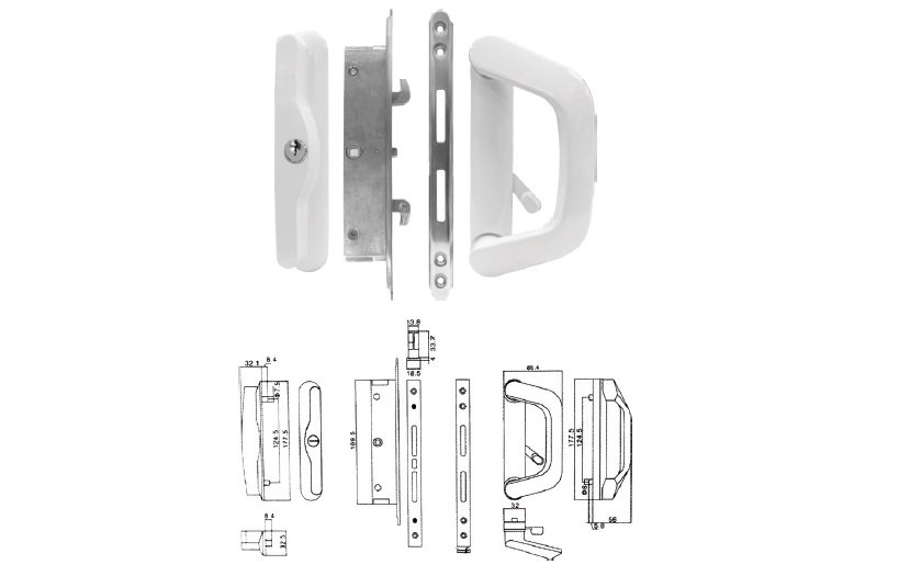 SD-1 Sliding Door Lock ACCESSORIES Performance Sliding Door Series ...