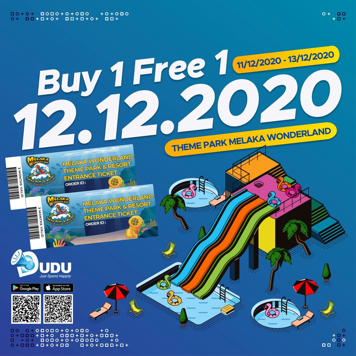 11/12/2020 Buy 1 FREE 1 for Melaka Wonderland Theme Park & Lake ...