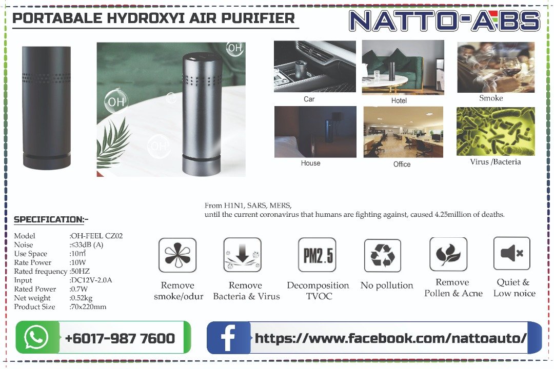 17/8/2021 Air Cleaner Hydroxyl Odor Removal – Newpages Network Sdn. Bhd.