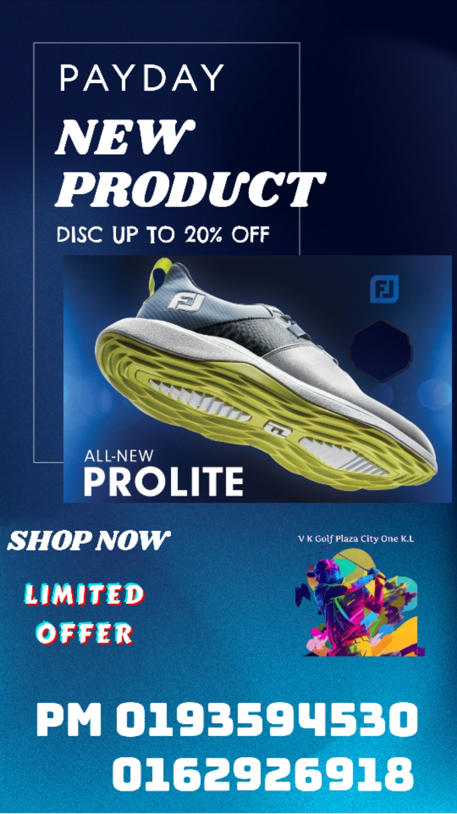 17/3/2024 New Pro Lite FJ Golf Shoes are available now at V K Golf ...
