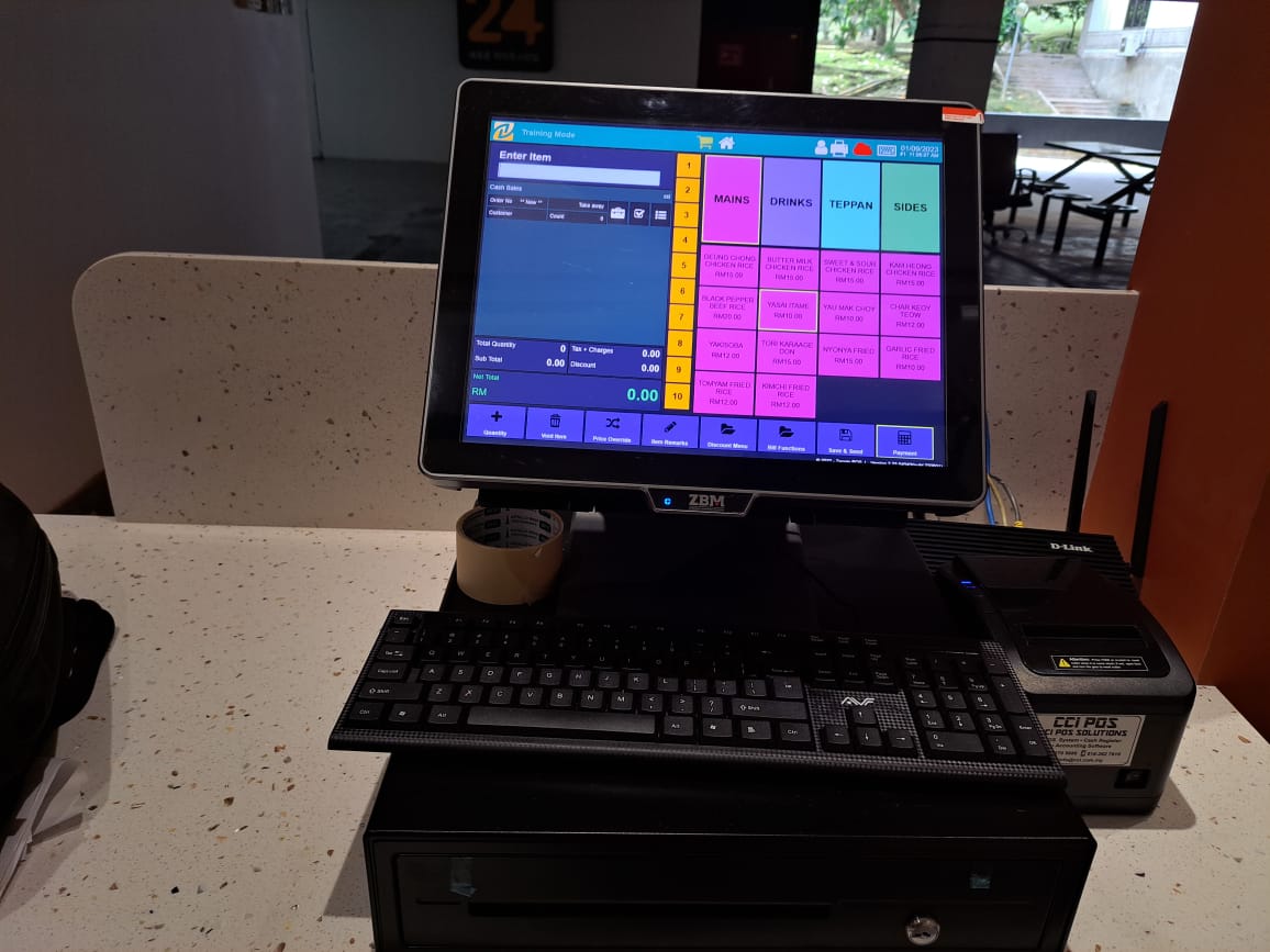 NEW INSTALLATION @ SEN UKM BANGI ZEONIQ POS SYSTEM LINKING WITH RAZER ...