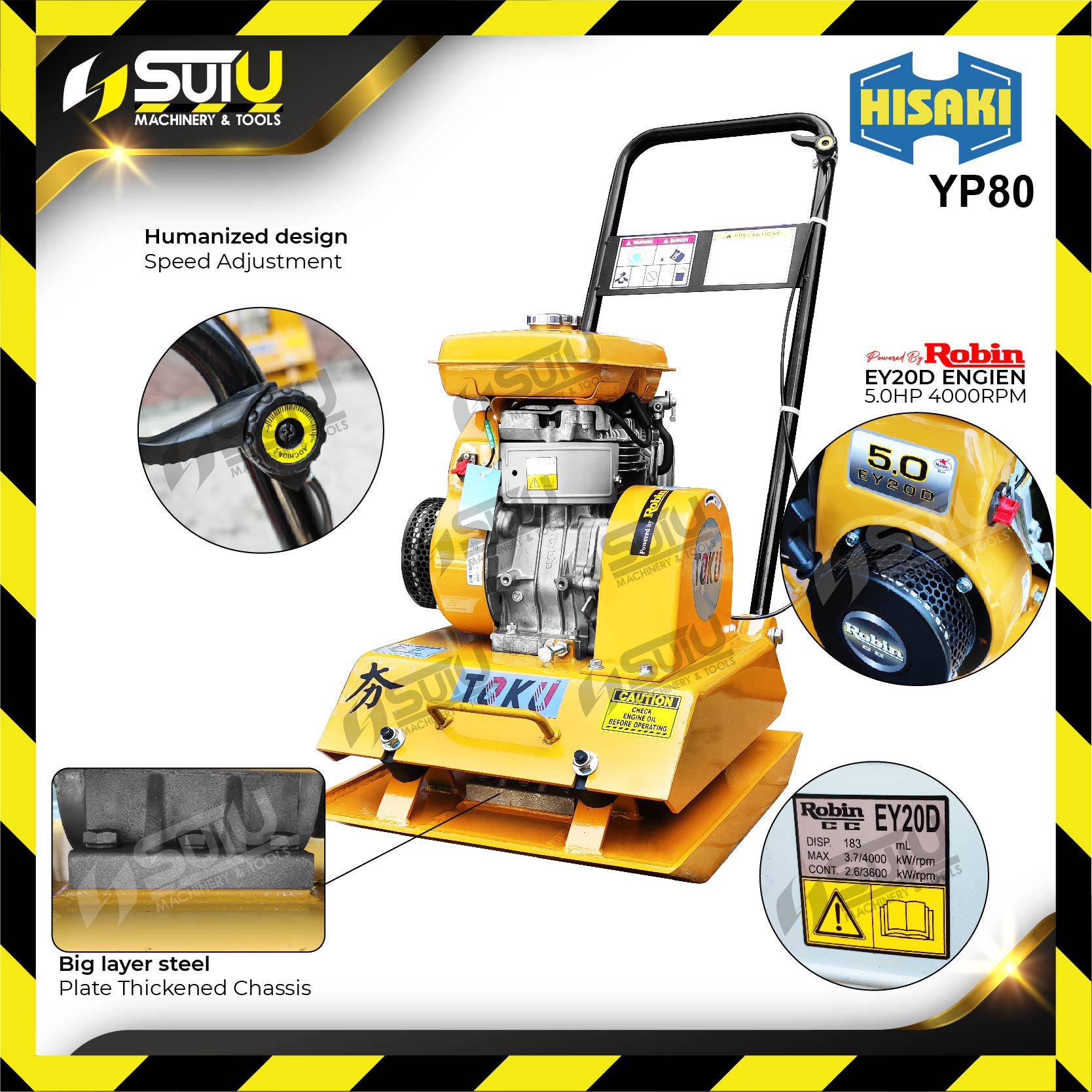 Selangor,Kuala Lumpur (KL),Setapak HISAKI YP80 5HP Vibration Plate ...